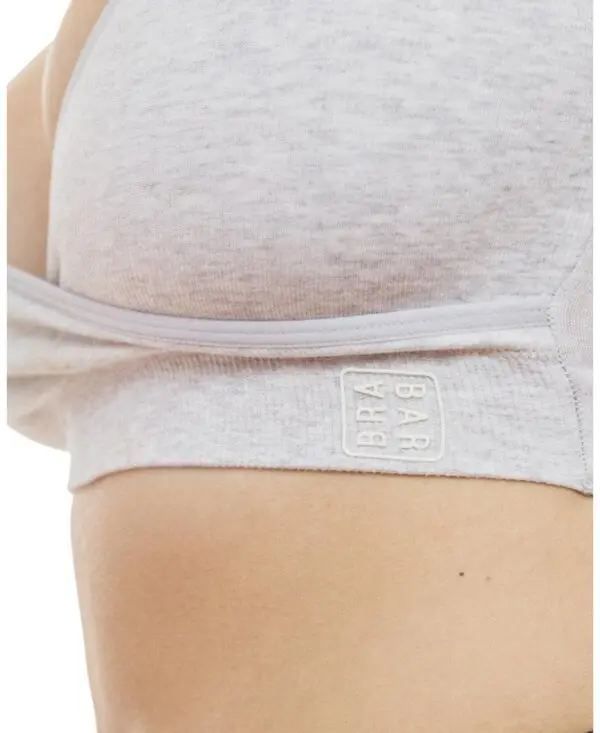 BRABAR Cotton Stretch Rib U-back Bralette Sports Bra