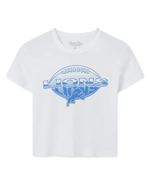 Junk Food Clothing Detroit Lions Repeat Baby Tee - Vintage White