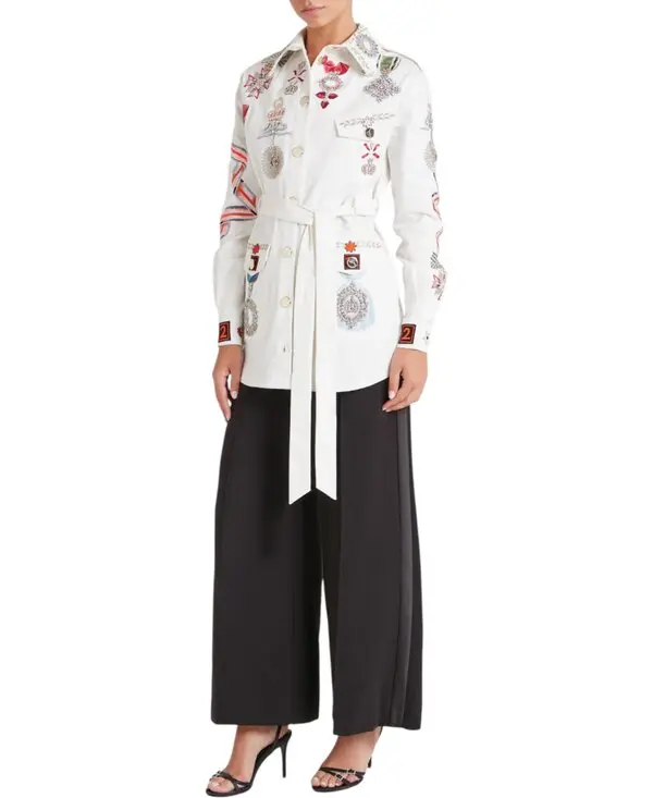 TEMPERLEY LONDON Diamantine Shirt Jacket
