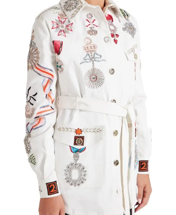 TEMPERLEY LONDON Diamantine Shirt Jacket