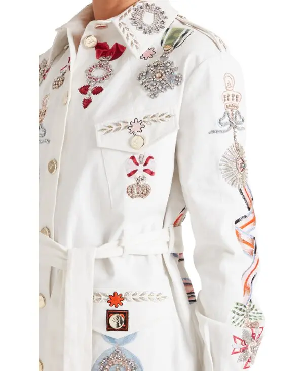 TEMPERLEY LONDON Diamantine Shirt Jacket