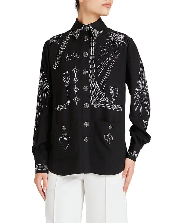 TEMPERLEY LONDON Villanelle Shirt Jacket - Black