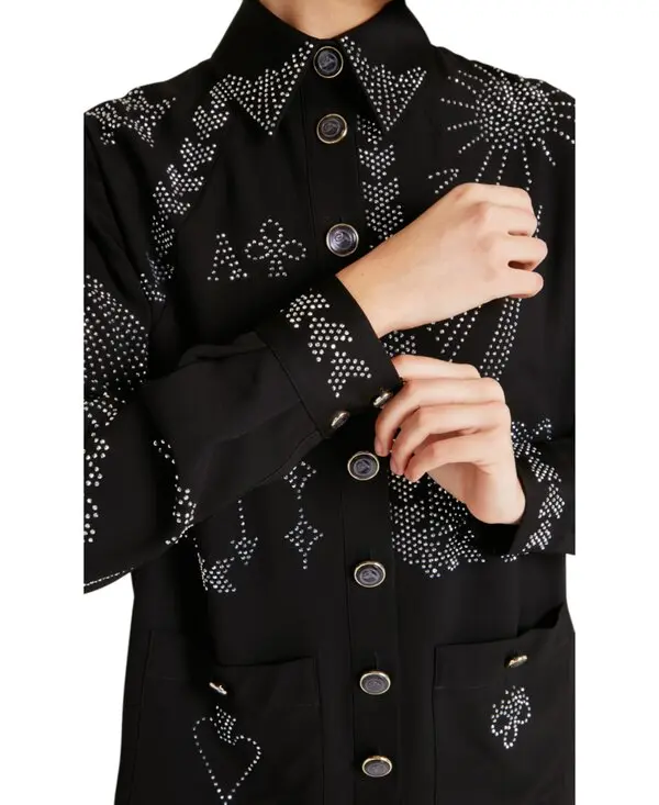 TEMPERLEY LONDON Embellished Shirt Jacket