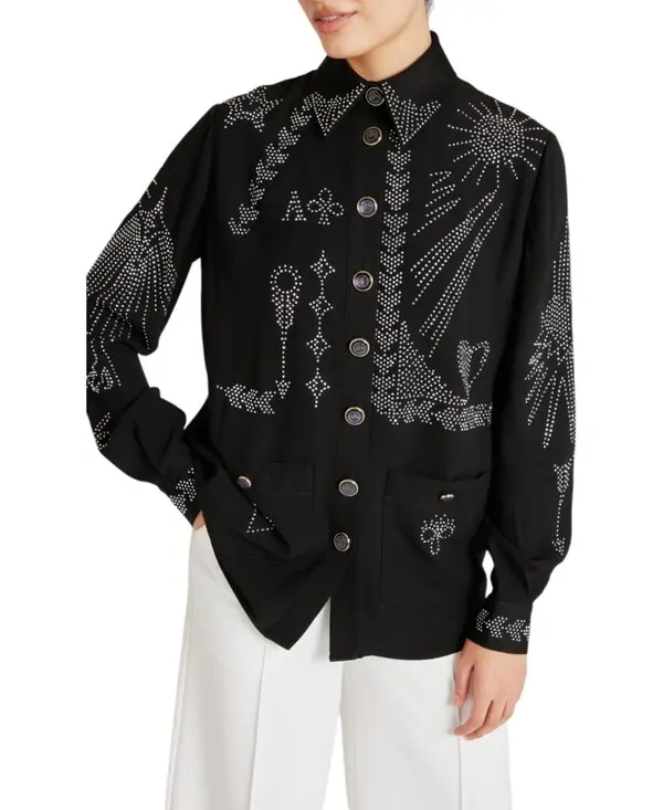 TEMPERLEY LONDON Embellished Shirt Jacket