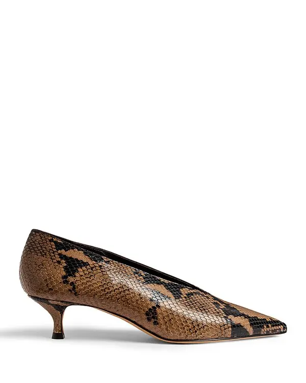 Le Monde Beryl Babouche Kitten Heel Pumps - Fango