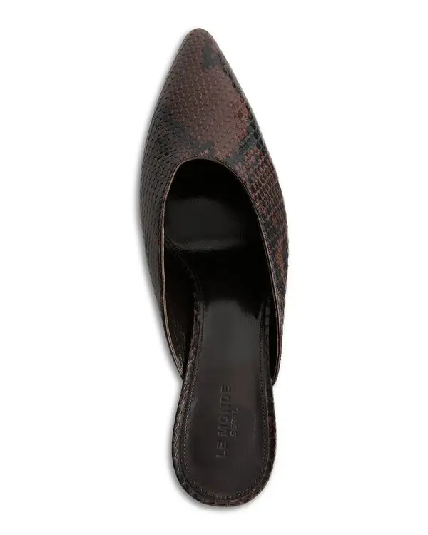 Le Monde Beryl Petra Mules - Chocolate