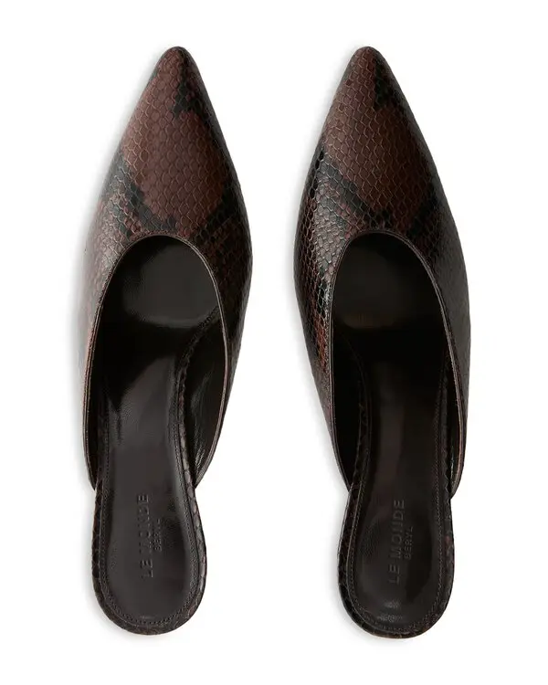 Le Monde Beryl Petra Mules - Chocolate
