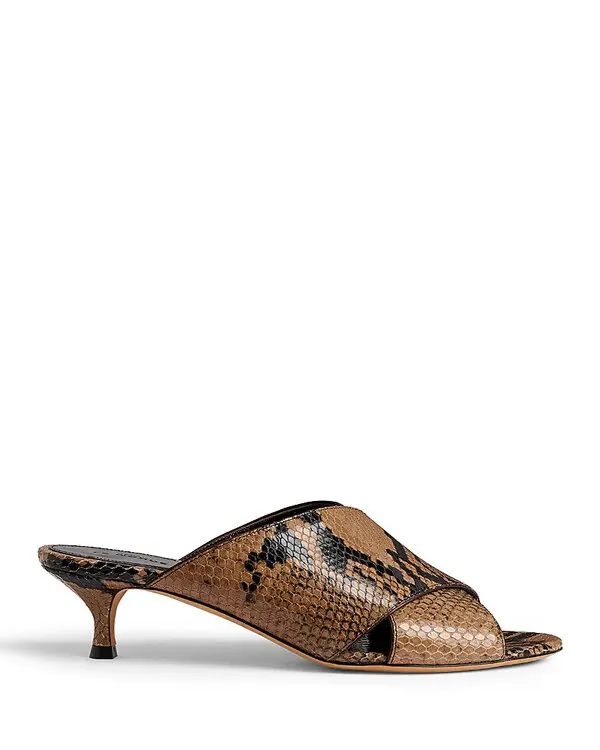 Le Monde Beryl Luca Kitten Heel Sandals - Fango