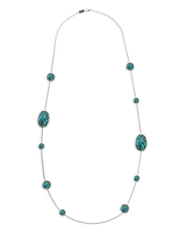 Ippolita Rock Candy Turquoise Station Necklace - Silver