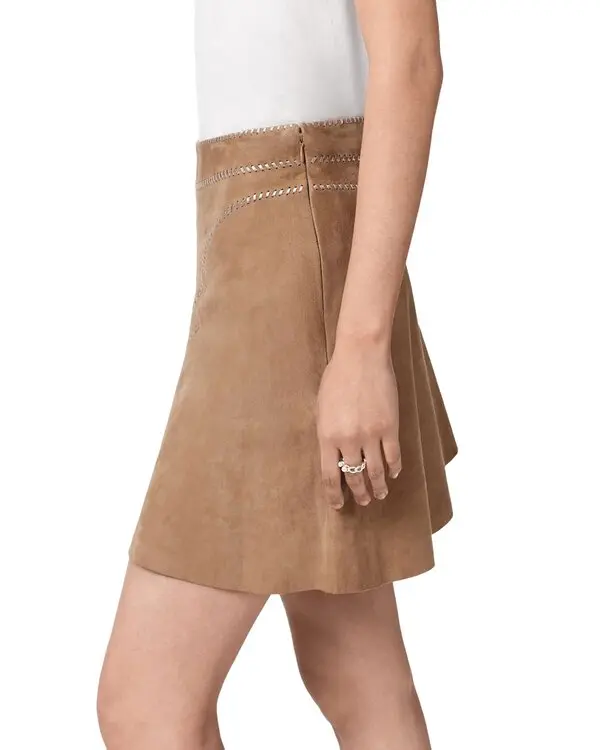 ALLSAINTS Clara Suede Mini Skirt