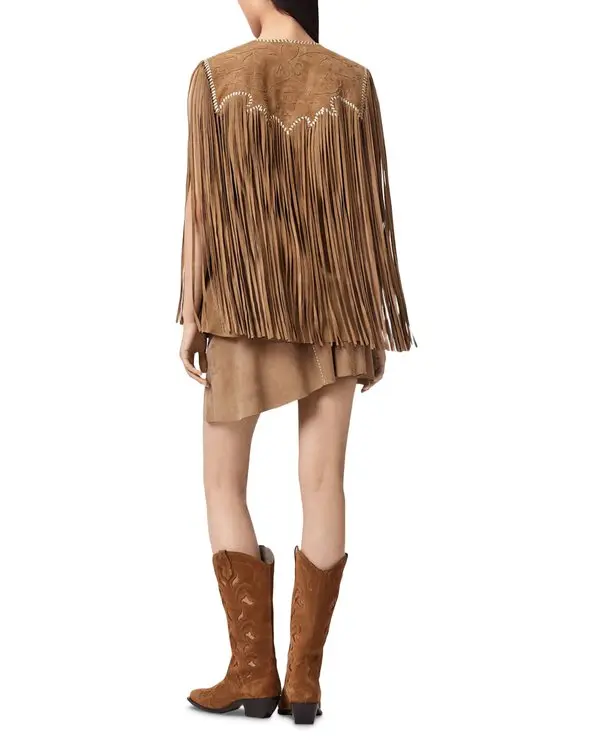 ALLSAINTS Clara Suede Mini Skirt