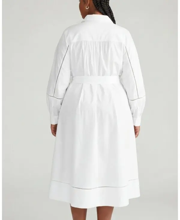 Universal Standard Plus Claire Stretch Poplin Shirtdress