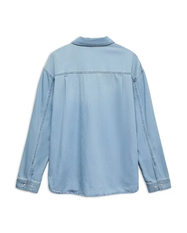 Vero Moda Denim Bow Detail Shirt