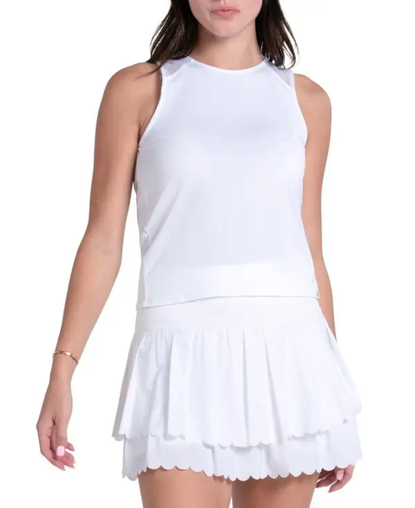 Lucky In Love Laser Wave Pleat Skirt