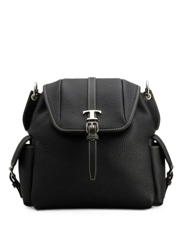 TOD'S T Timless Mini Leather Backpack - Black