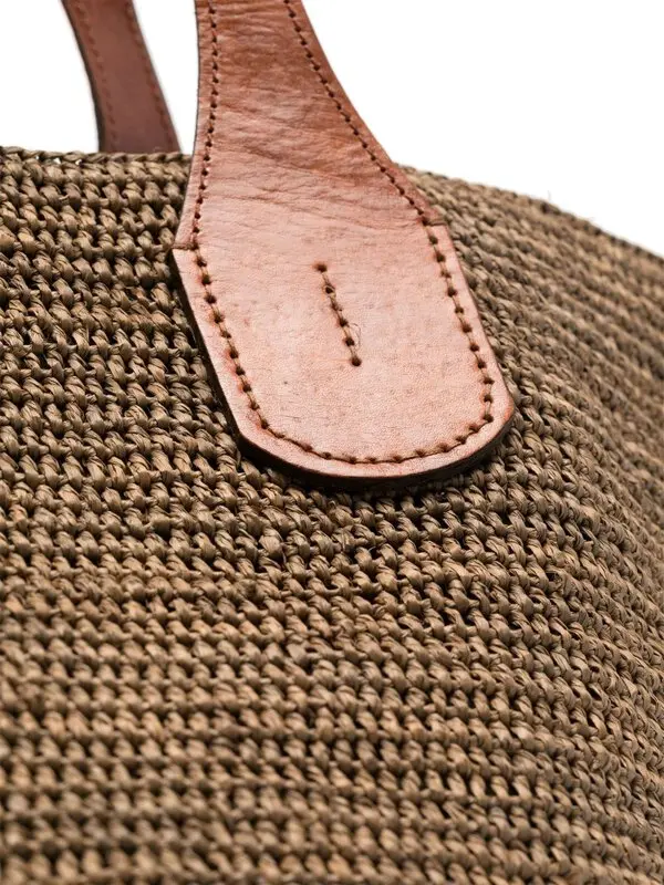 IBELIV Tokyo Ii Raffia Tote Shoulder Bag - Beige