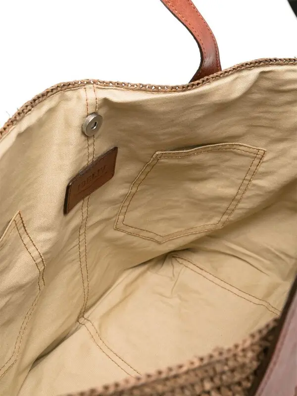 IBELIV Tokyo Ii Raffia Tote Shoulder Bag - Beige