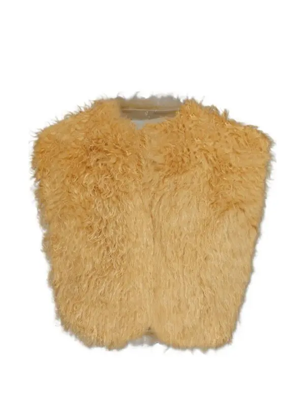 Isabel Marant Étoile Florana Faux Fur Vest - Yellow