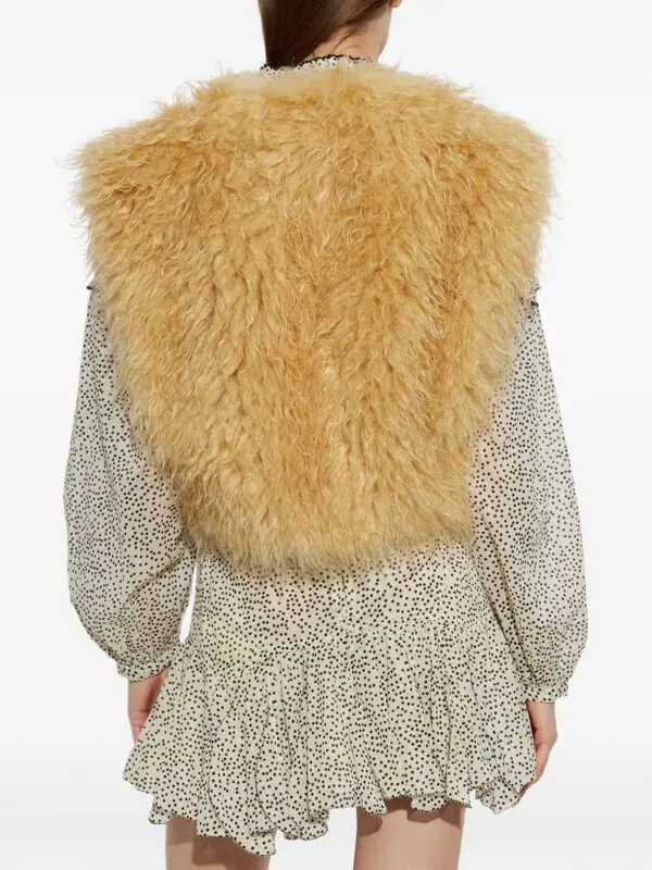 Isabel Marant Étoile Florana Faux Fur Vest - Yellow