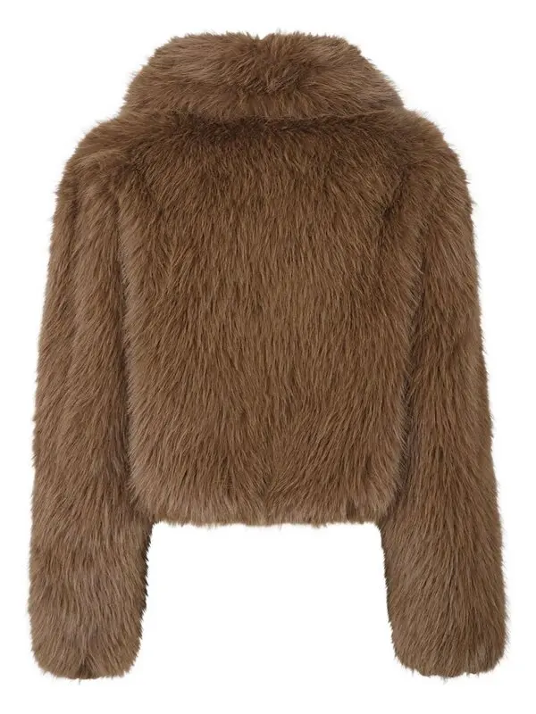 THE FRANKIE SHOP Hope Faux Fur Jacket - Beige