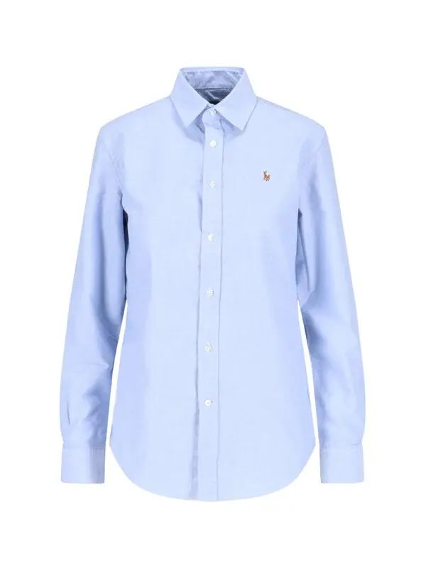 Ralph Lauren Cotton Button-front Oxford Shirt - Light Blue