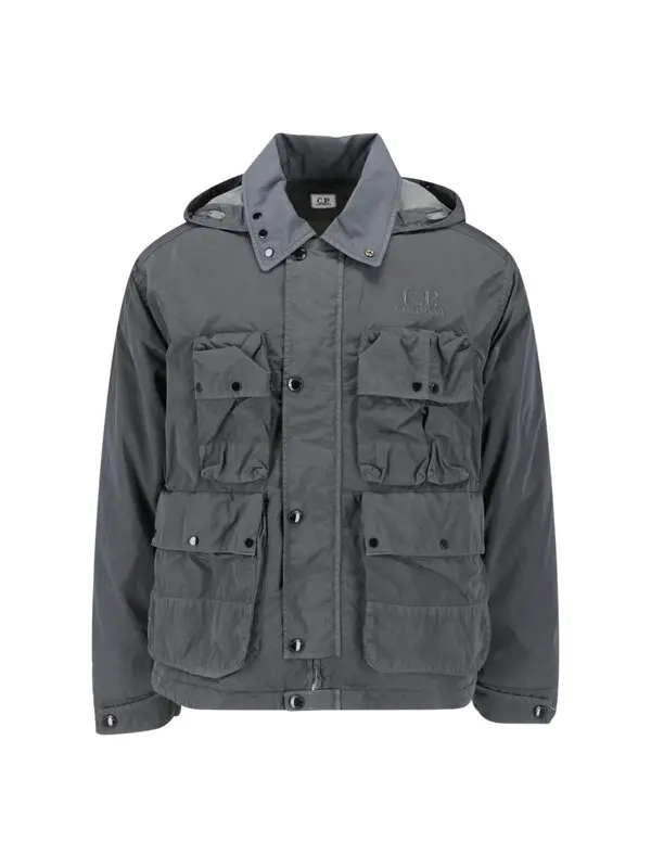 C.P. COMPANY Tech Polyamide Jacket With Hood - Black