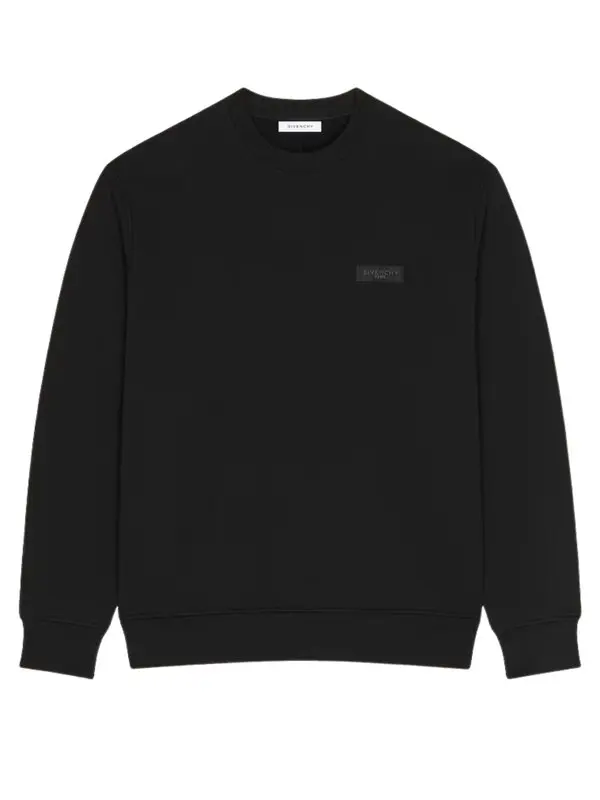 Givenchy Cotton Logo Patch Sweatshirt - Black