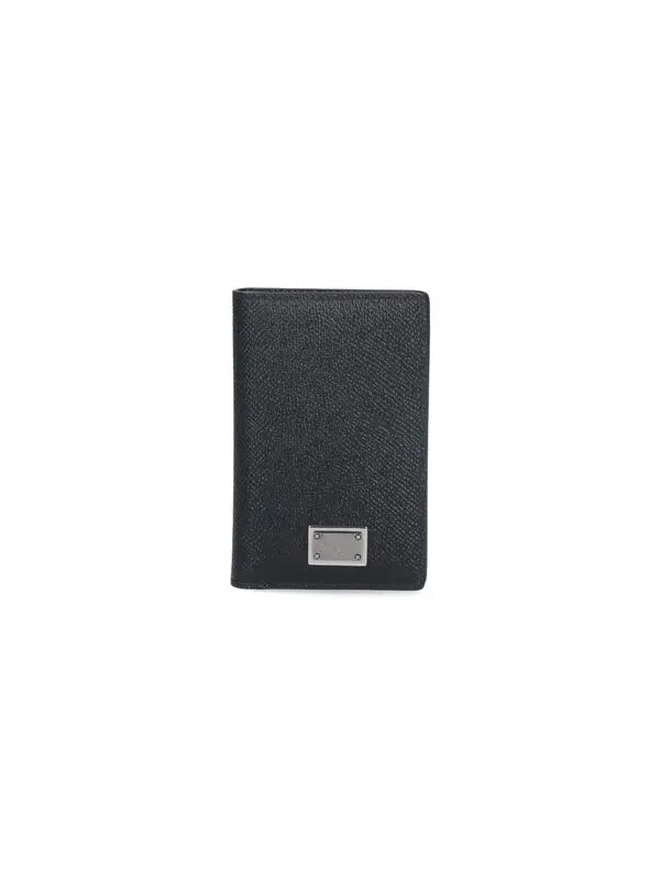 Dolce & Gabbana Calf Leather Wallet For - Black