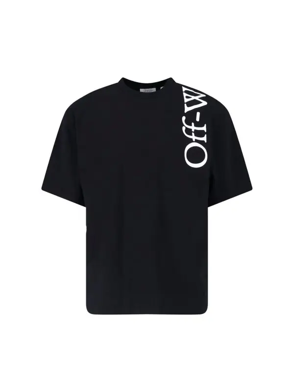 Off-White Graphic Print Oversized T-shirt - Black