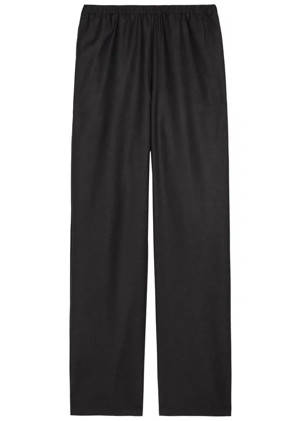 RÓHE Relaxed Straight-leg Wool Trousers - Black