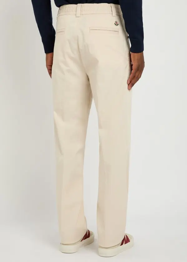 Moncler Straight-leg Stretch-cotton Trousers