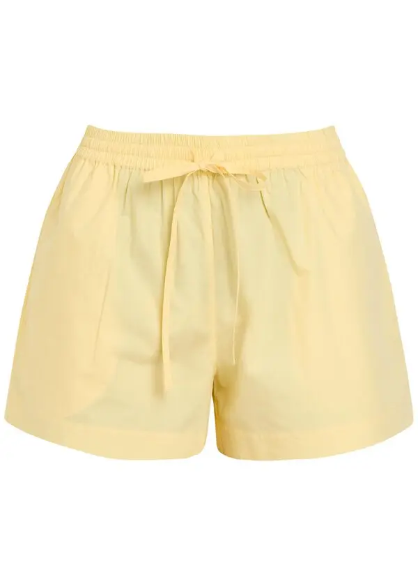 Matteau Cotton-poplin Shorts - Yellow