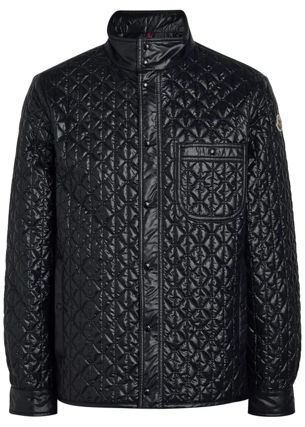 Moncler Cleorine Quilted Shell Jacket - Navy