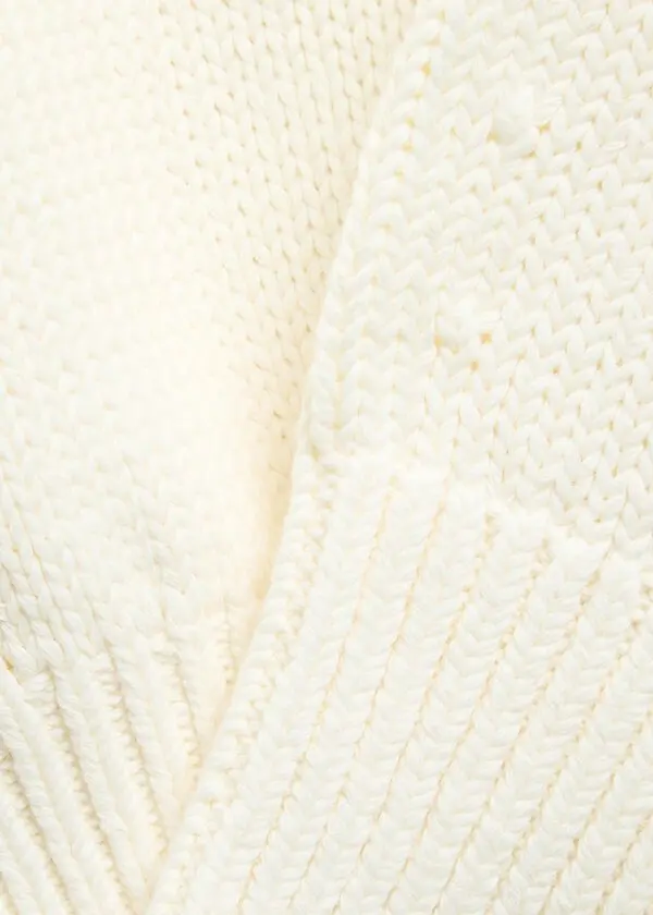 TOTEME Knitted Cotton-blend Jumper - White
