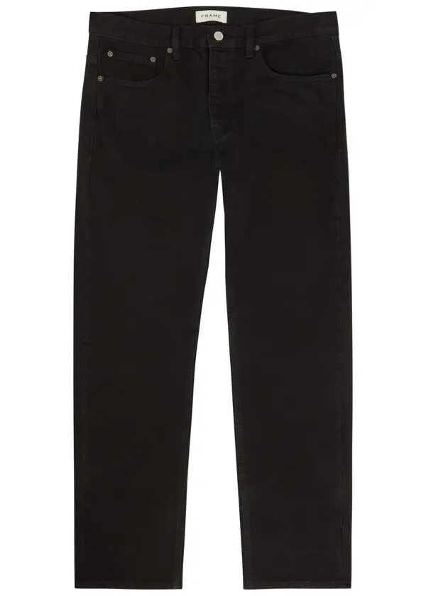 FRAME The Straight-leg Denim Jeans - Black