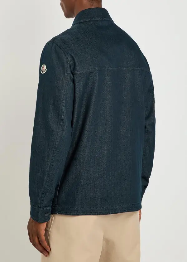 Moncler Haderu Denim Overshirt - Dark Blue