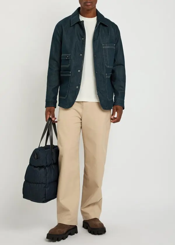 Moncler Haderu Denim Overshirt - Dark Blue