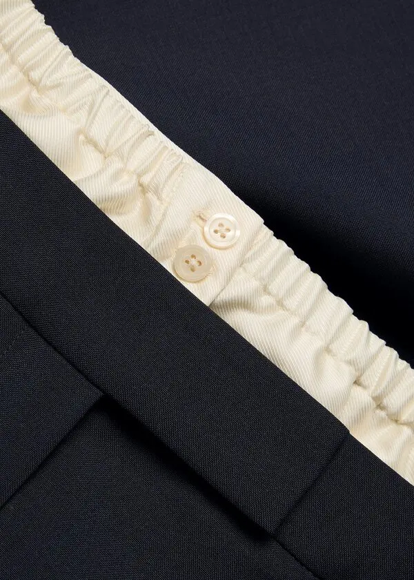 RÓHE Layered Wool Midi Skirt