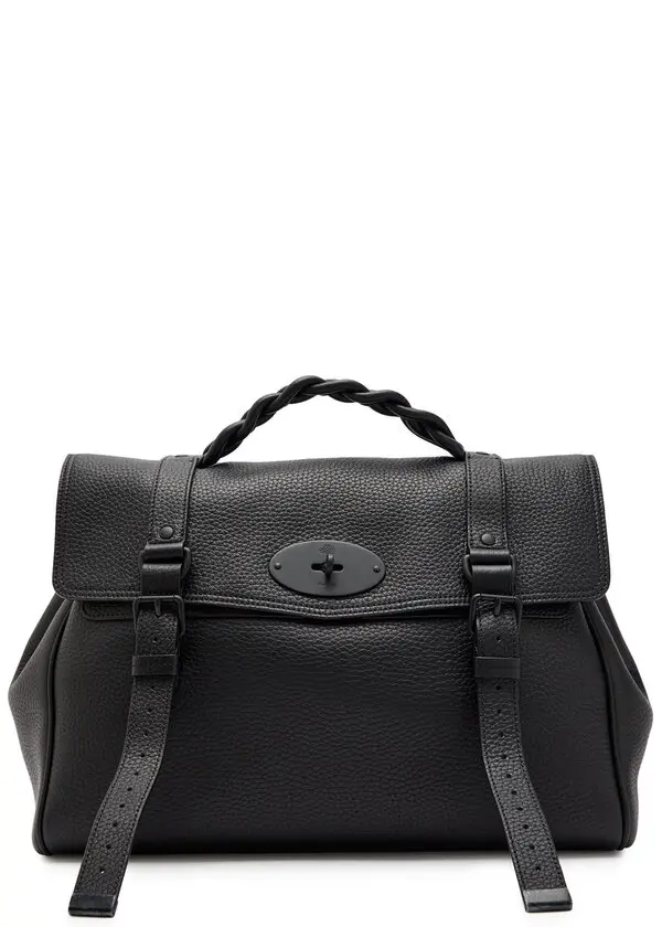Mulberry Alexa Grained Leather Top Handle Bag - Black
