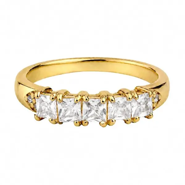 BELINDA JEWELZ Princess Cut Topaz Ring - White/gold