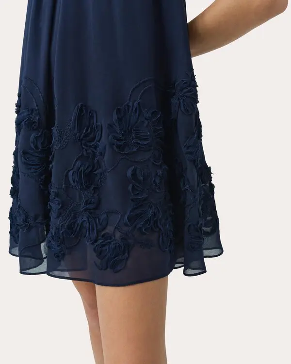 Simkhai Aviel Embroidered Chiffon Mini Dress