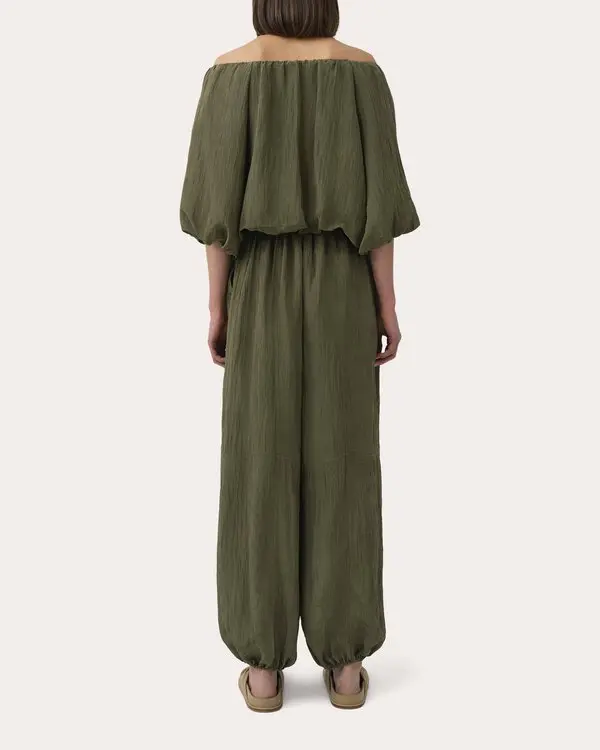 Simkhai Freya Crinkled Parachute Pants