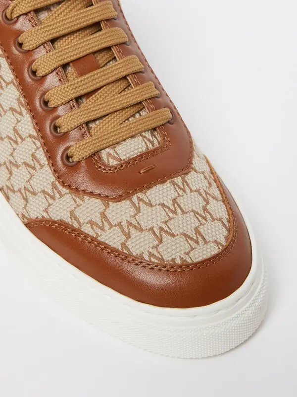 Max Mara Jacquard-knit Monogram Sneakers
