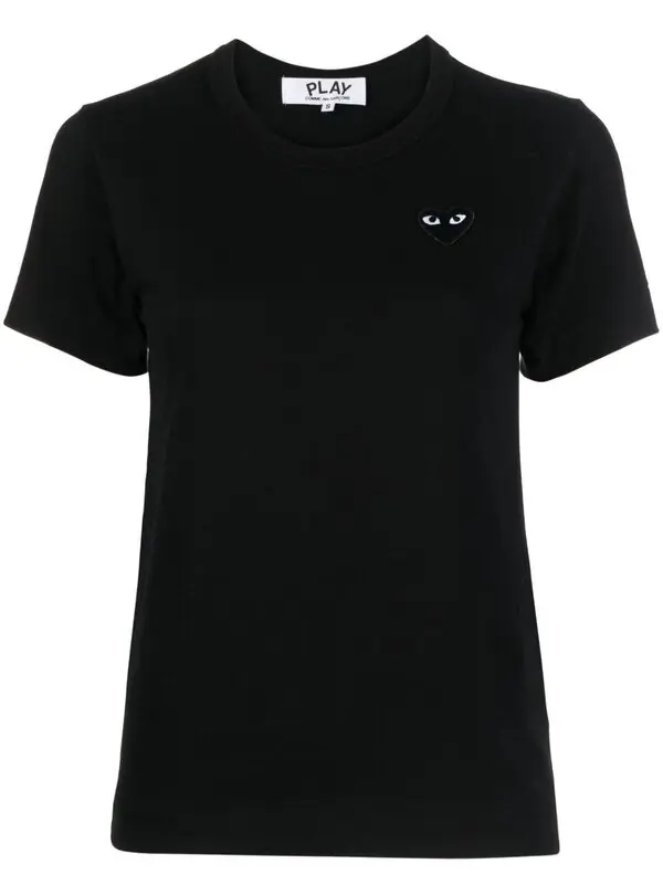 Play Comme Des Garcon Short-sleeved T-shirt - Black