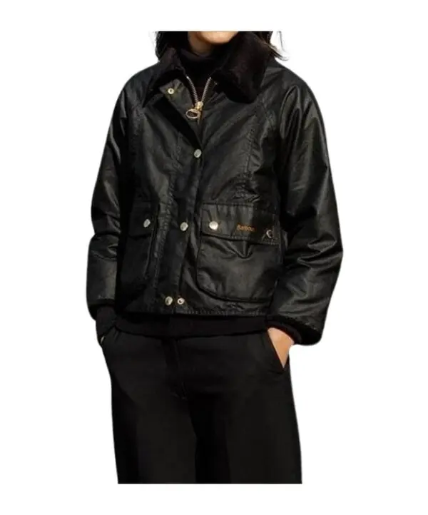 Barbour Cropped Beadnell Waxed Jacket