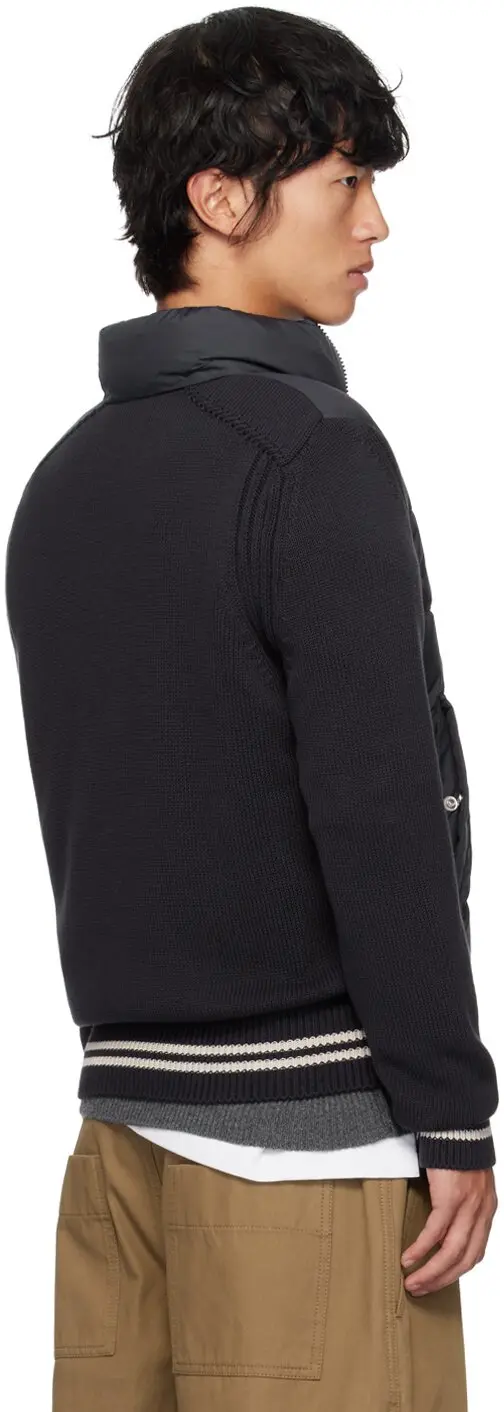 Moncler Logo Patch Padded Cardigan