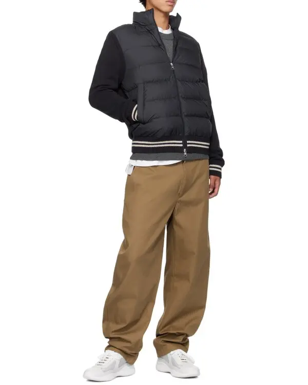 Moncler Logo Patch Padded Cardigan