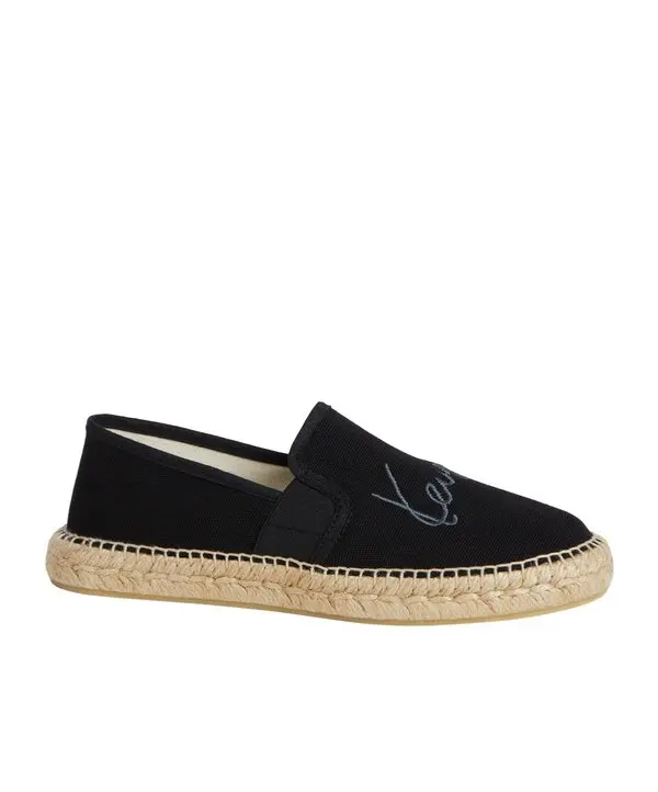 Kenzo Signature' Espadrilles In Canvas - Black