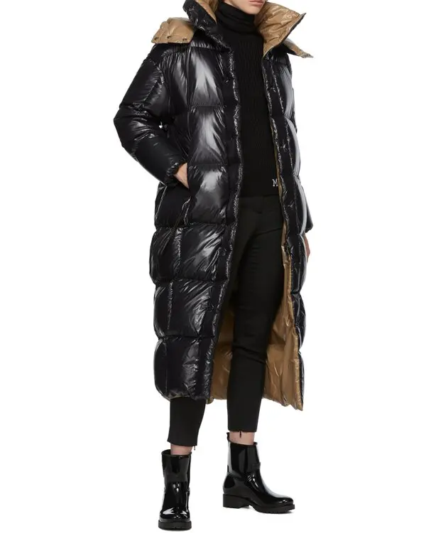 Moncler Parnaiba Hooded Long Down Jacket