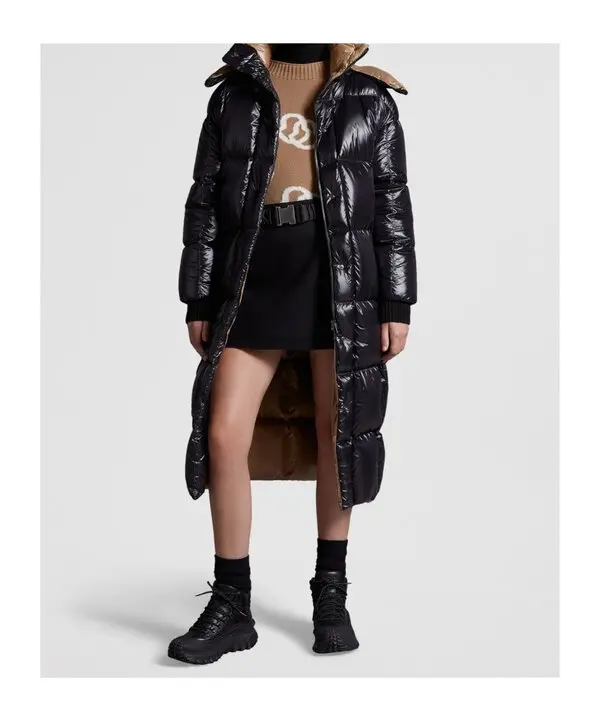 Moncler Parnaiba Hooded Long Down Jacket
